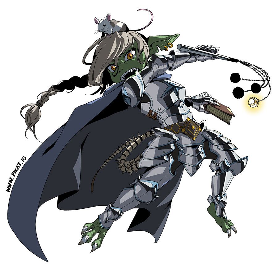 [OC] Itch the Goblin Paladin/Warlock (w/ Mordecai the rat familiar) | Scrolller