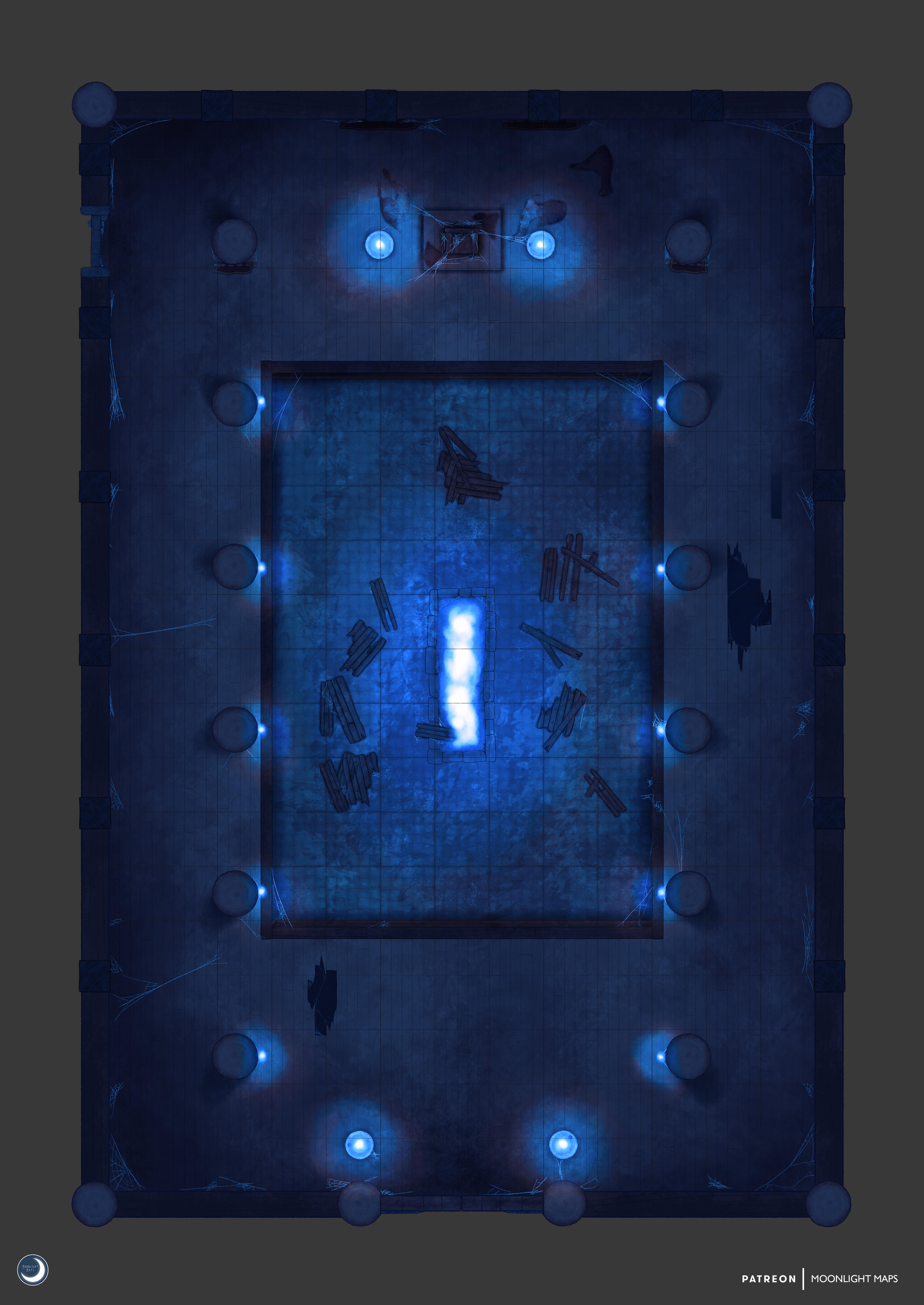 [OC] Lich King boss battle? Wraith? Eldritch Horror? Any others? [Battle Map][17x25] | Scrolller