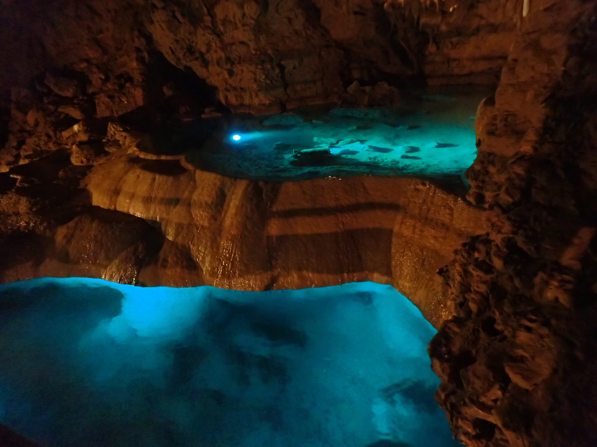 [OC] Lit cave pools in Gossi Cave, South Korea | Scrolller
