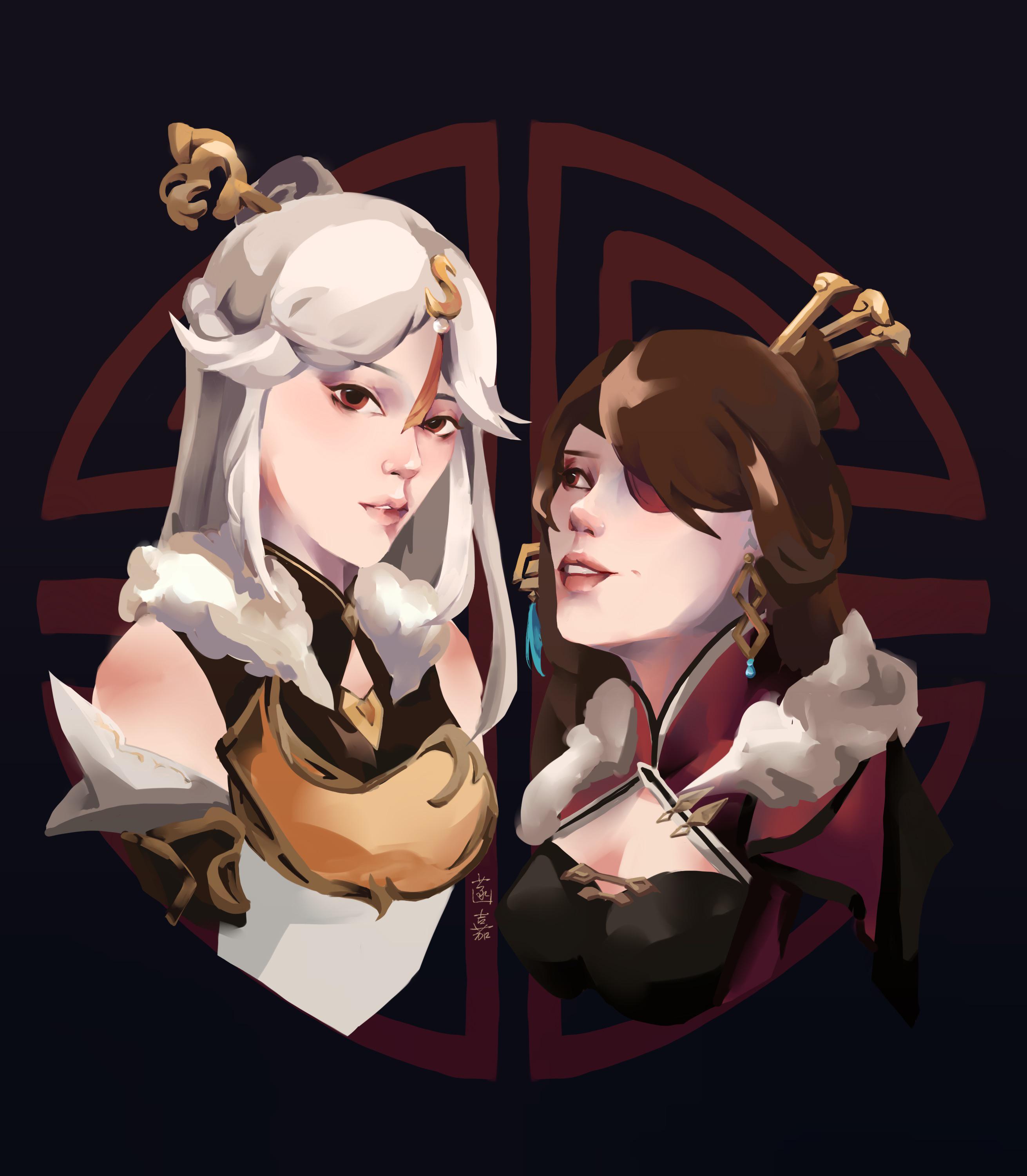 [OC] Ningguang and Beidou @hanjia_art | Scrolller