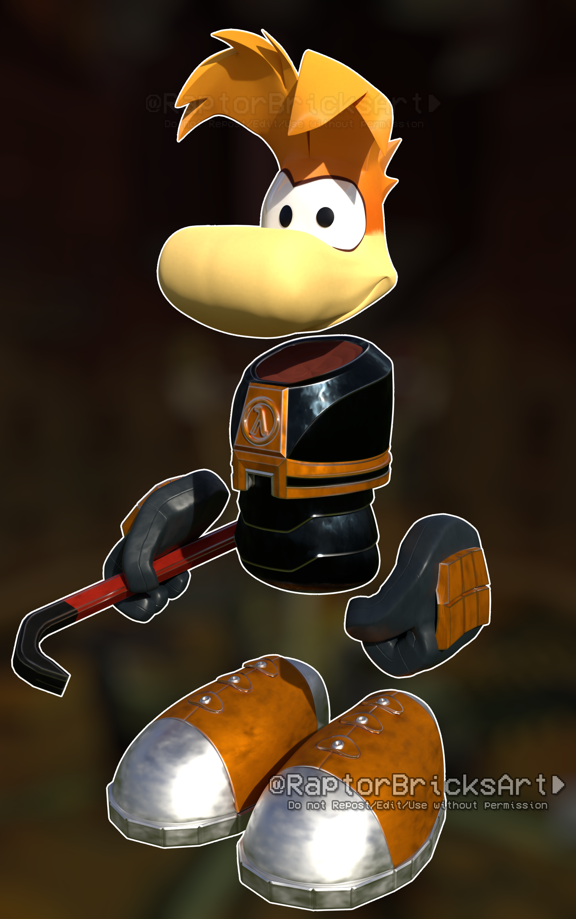 [OC] Rayman Freeman (Half-Life x Rayman crossover fanart) | Scrolller