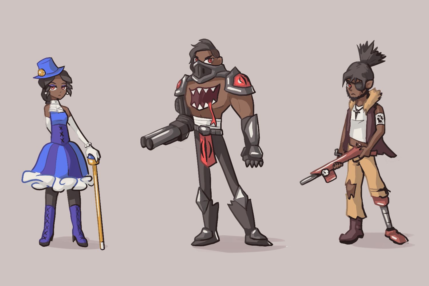 [OC] Some Character Designs for a Personal Worldbuilding Project | Scrolller