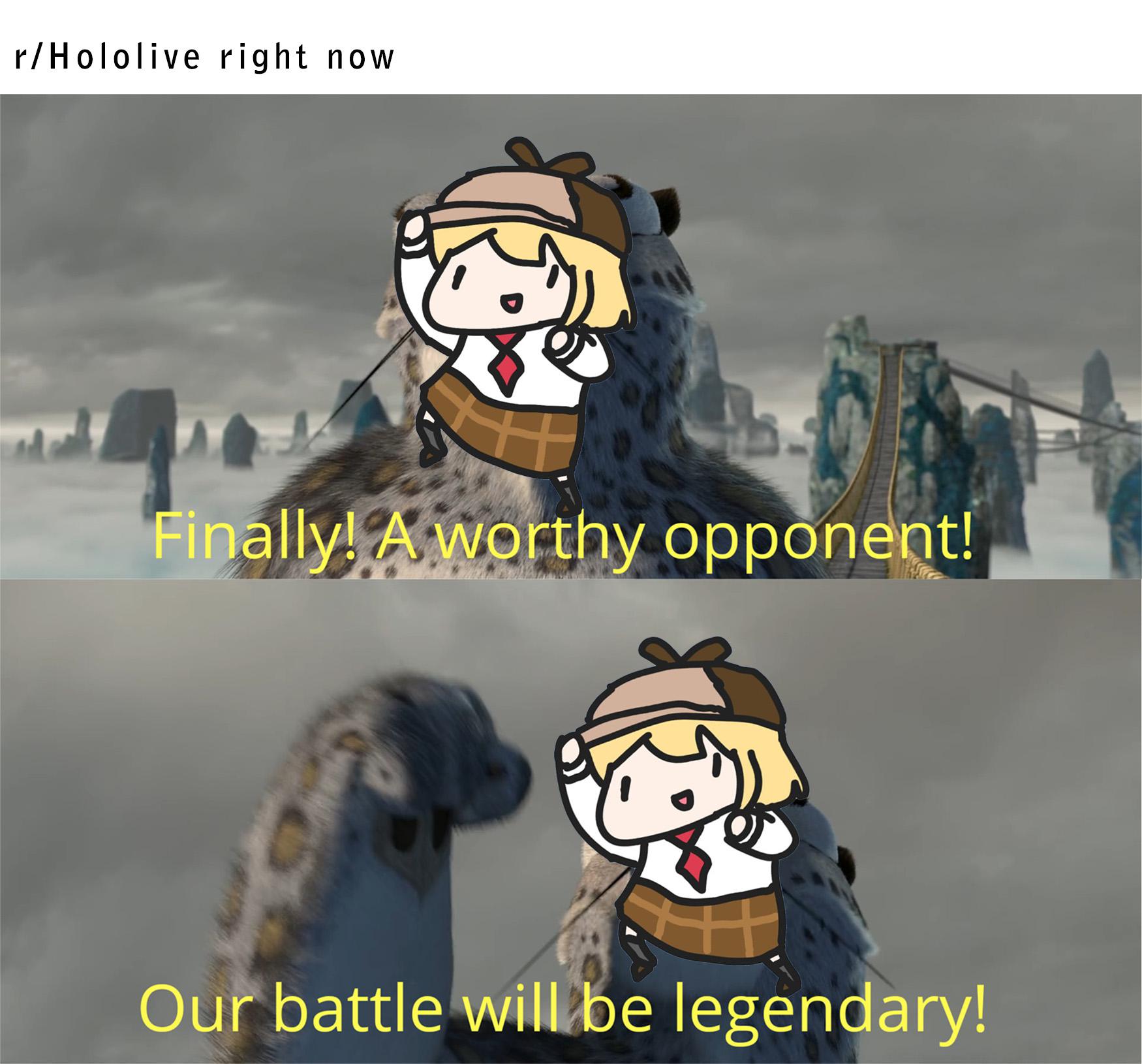 of course chibi Ame still fits in this meme | Scrolller