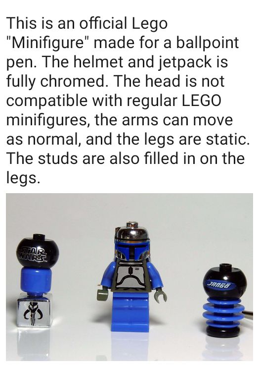 Official LEGO chrome Jango Fett | Scrolller