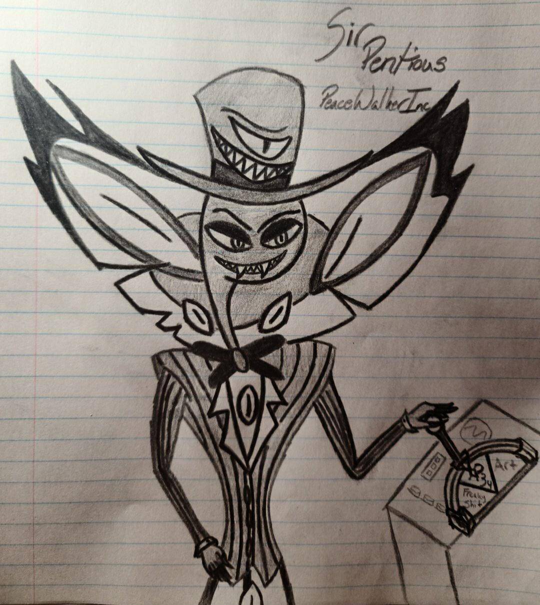 Oh he had to be drawn, so here he is Sir Pentious! | Scrolller