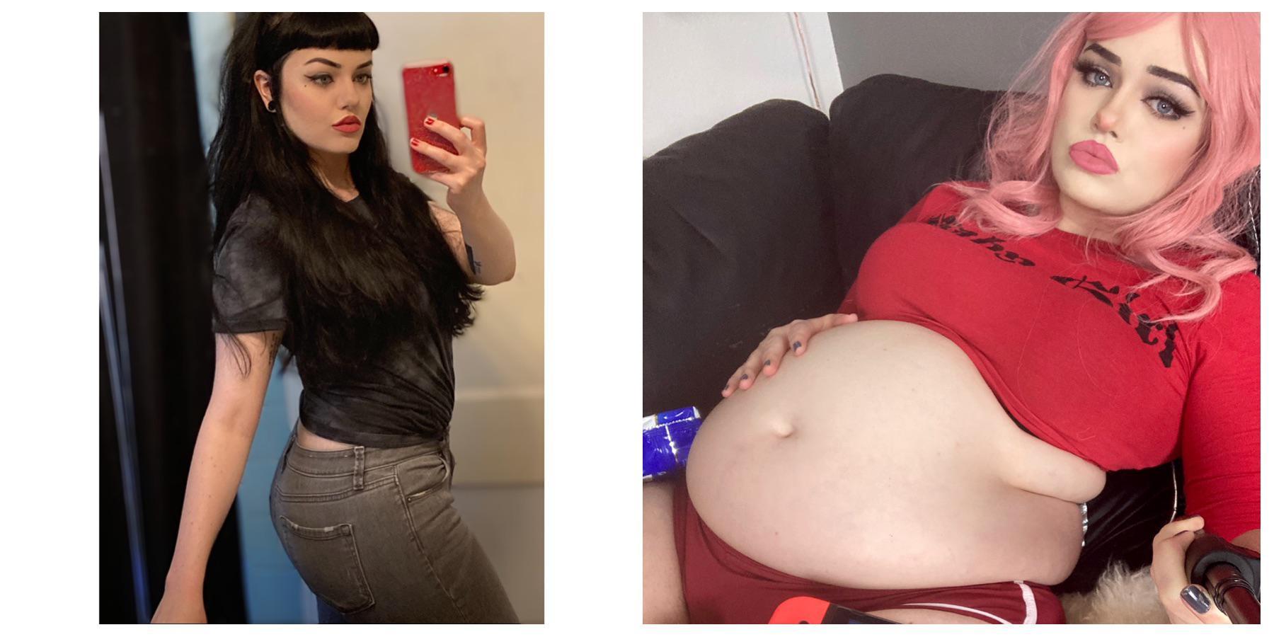 Ok but look how TINY I was in just May 2020 compared to now. I sure am a greedy girl 🤤🐷 | Scrolller