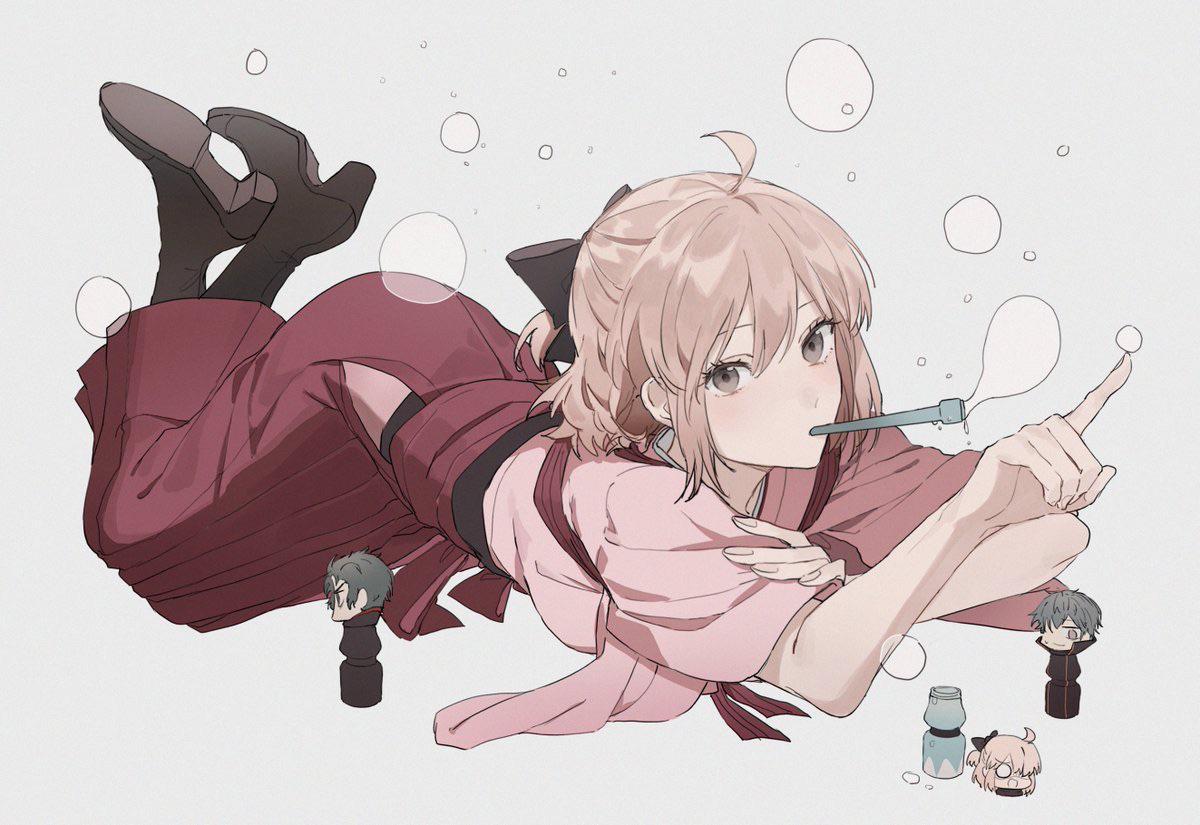 Okita blowing Bubbles | Scrolller