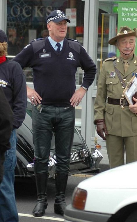 Older gent in leather pants | Scrolller