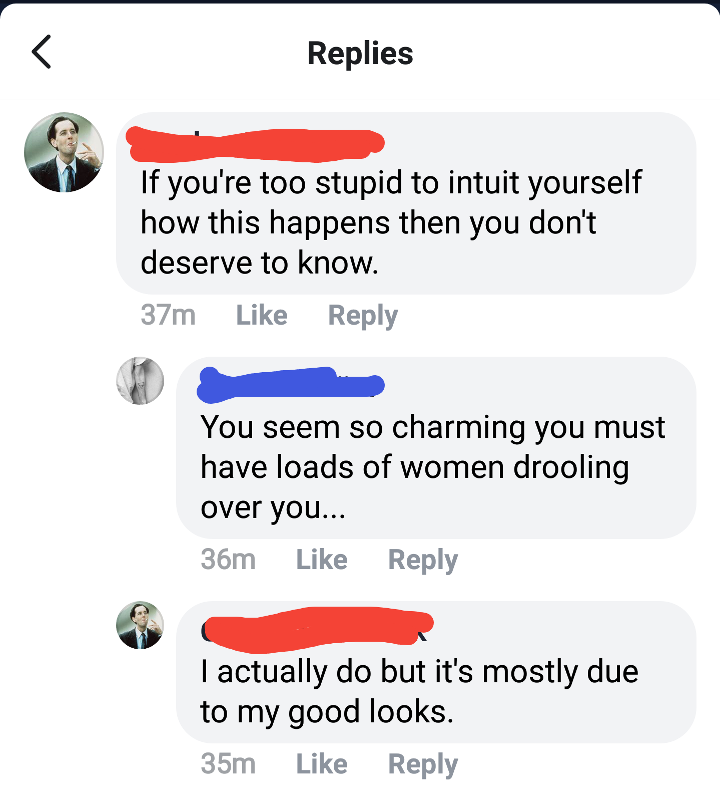 On a FB post about an optical illusion. A textbook case imo | Scrolller