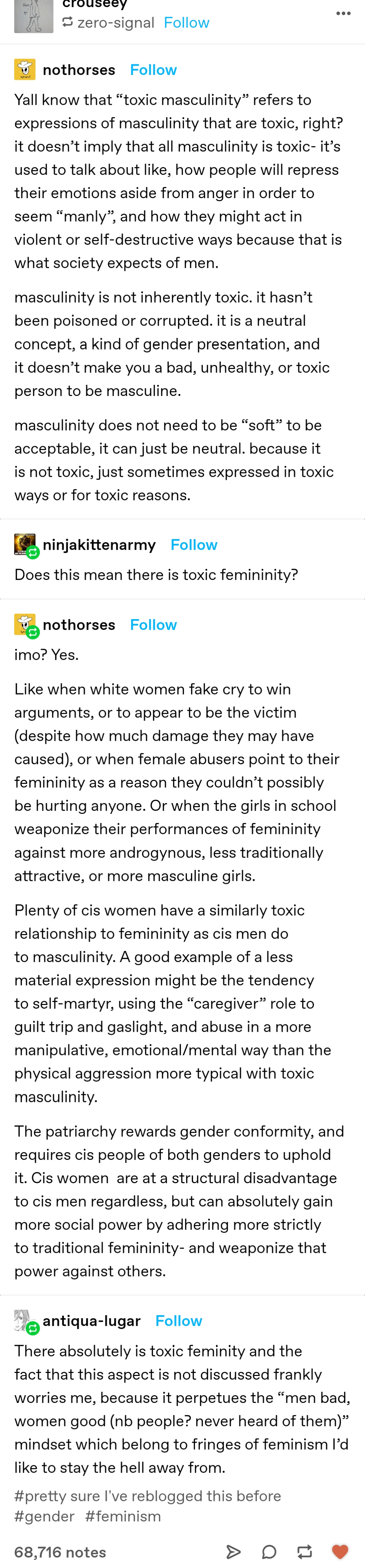 On toxic femininity (and non-toxic masculinity) | Scrolller