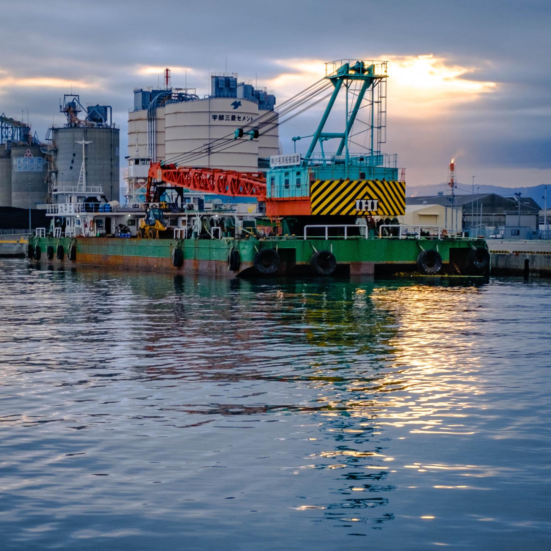 Onahama port nearing sunset [X100V 1/40s f/11 ISO 400 Chroma] | Scrolller