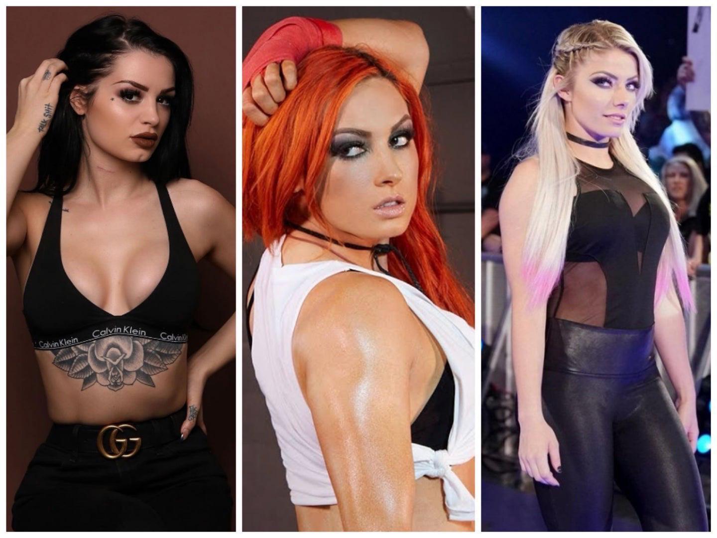 Once again looking to be dominated by Paige, Becky or Alexa! Come give me a JOI / RP and watch ...