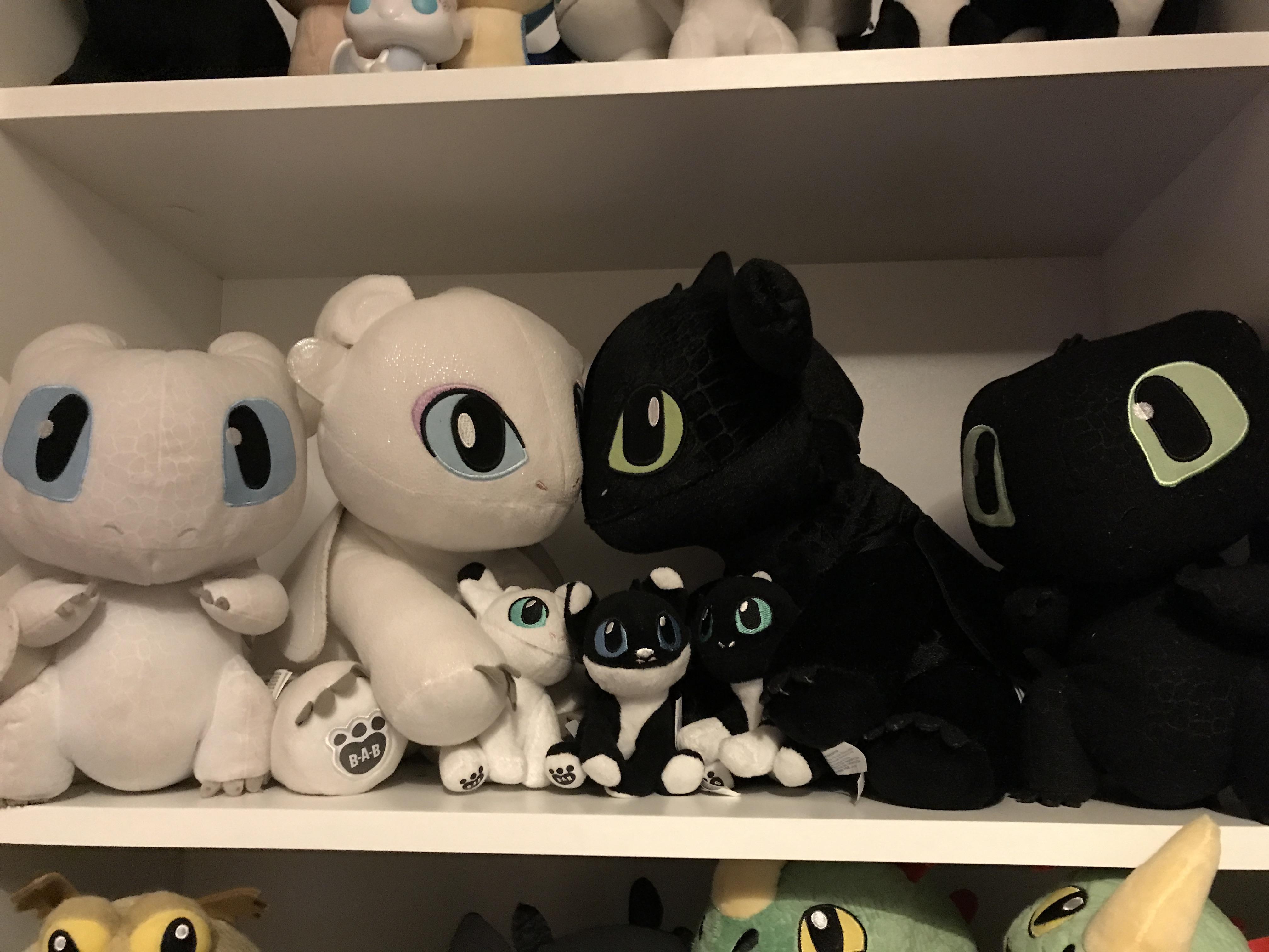 One of my shelves of my beautiful httyd plushies, gosh I just love them so much | Scrolller