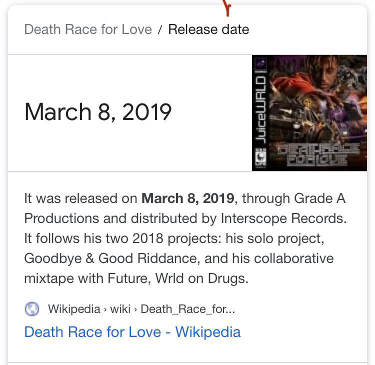 One year ago today we were blessed with this album R.I.P. 999 forever | Scrolller