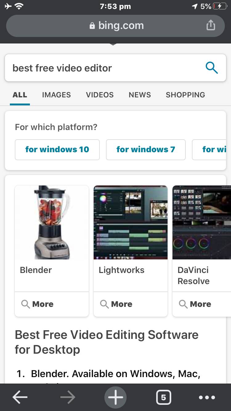 Only on Bing... | Scrolller