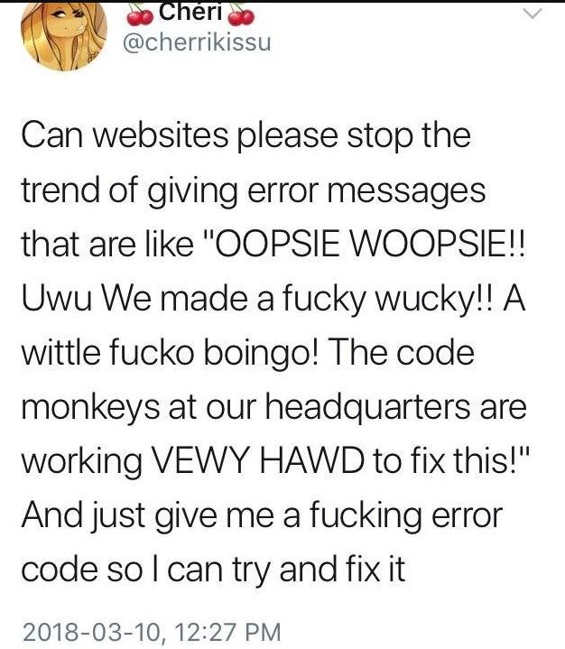 Oopsie woopsie!! | Scrolller