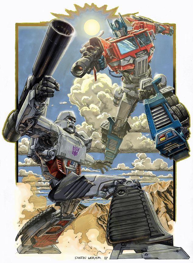 Optimus Prime vs. Megatron by Dustin Weaver | Scrolller
