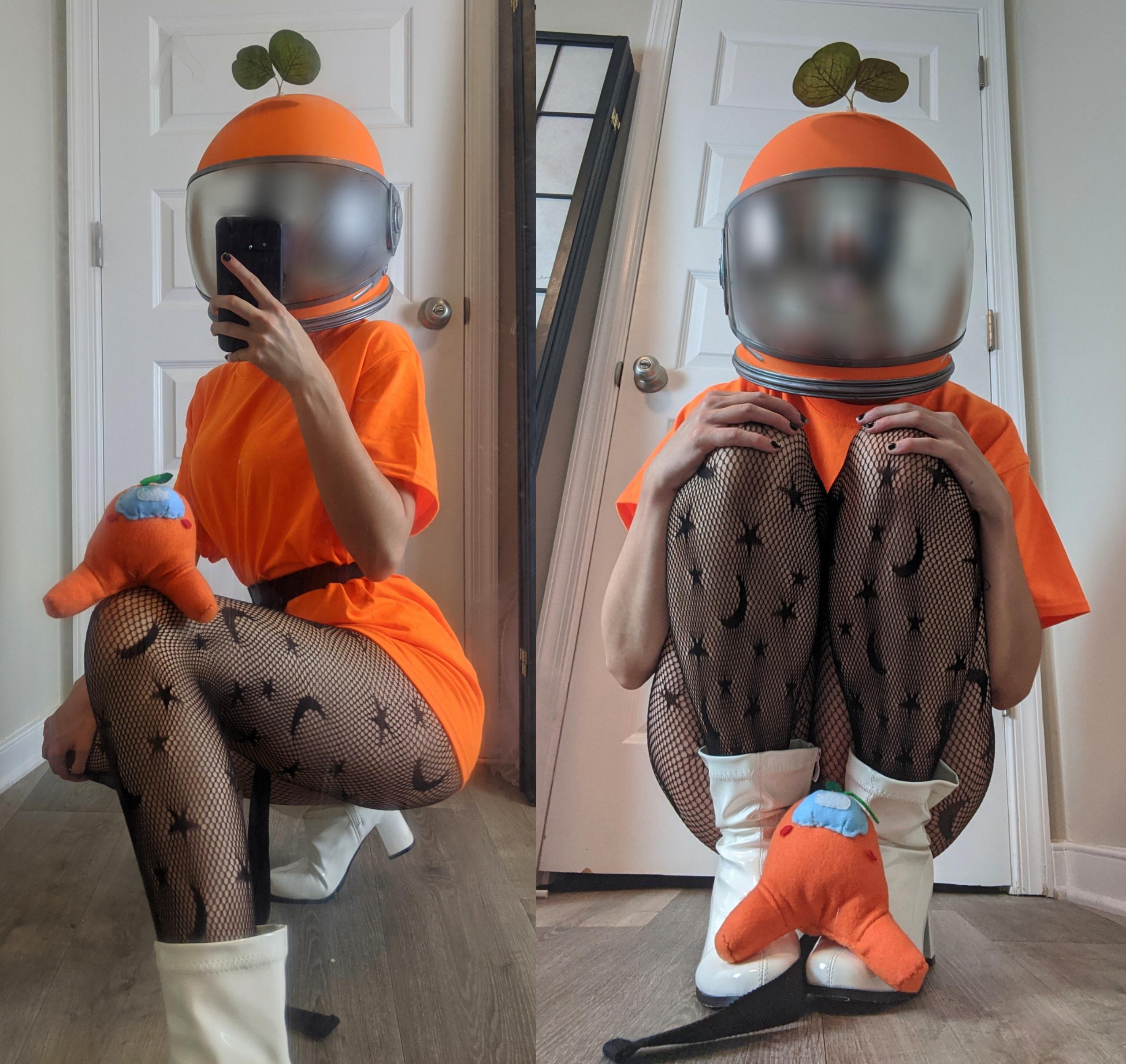 Orange looking a lil sus. [Among Us] (Sweethoneybunnyyy) | Scrolller