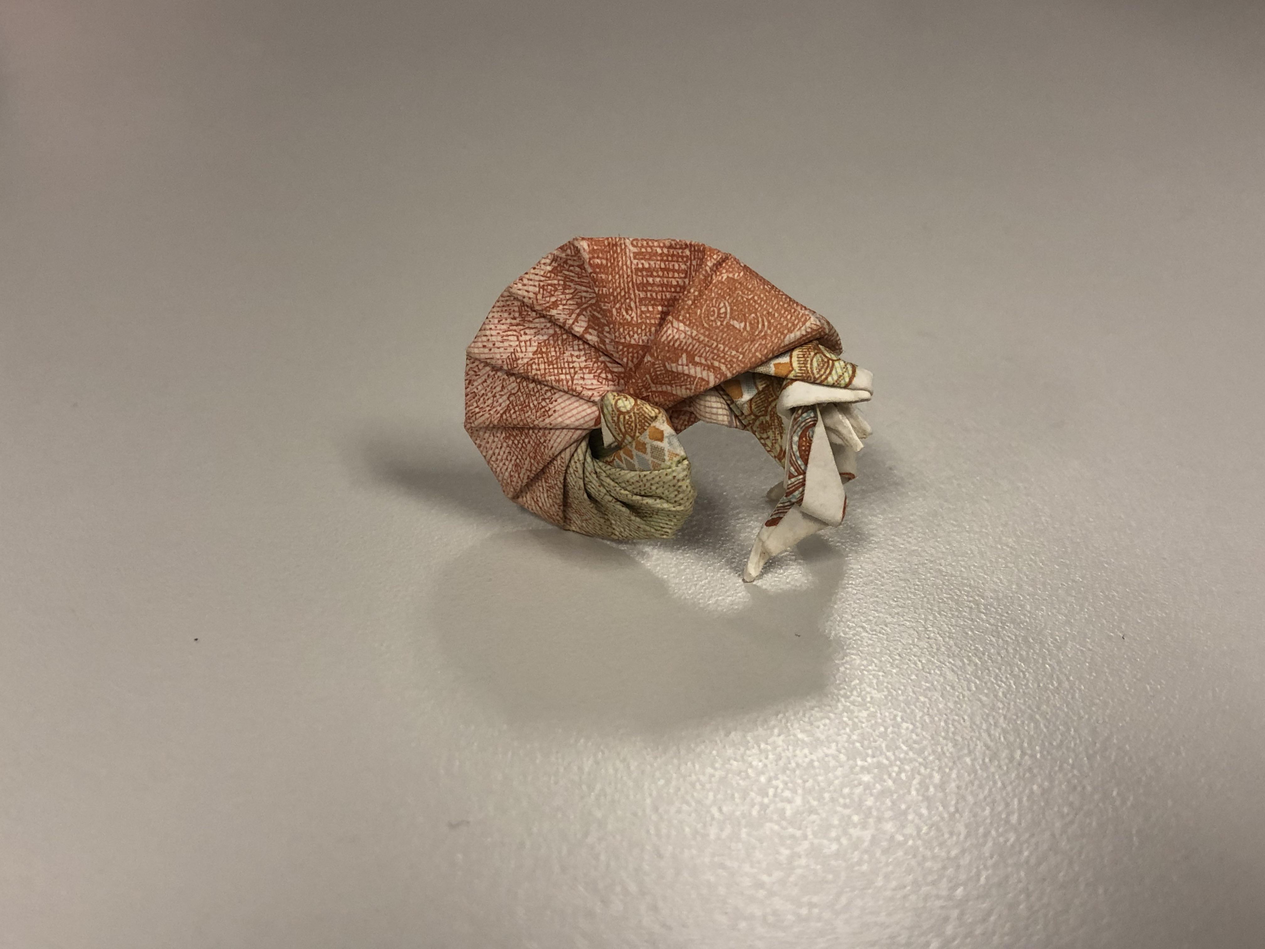 Origami Hermit Crab designed by Lien Quoc Dat | Scrolller