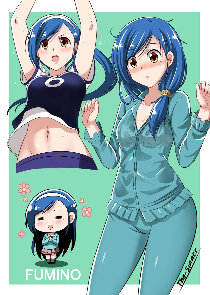 Original version of Fumino, Chibi and its ideal version with more bust 😅 | Scrolller