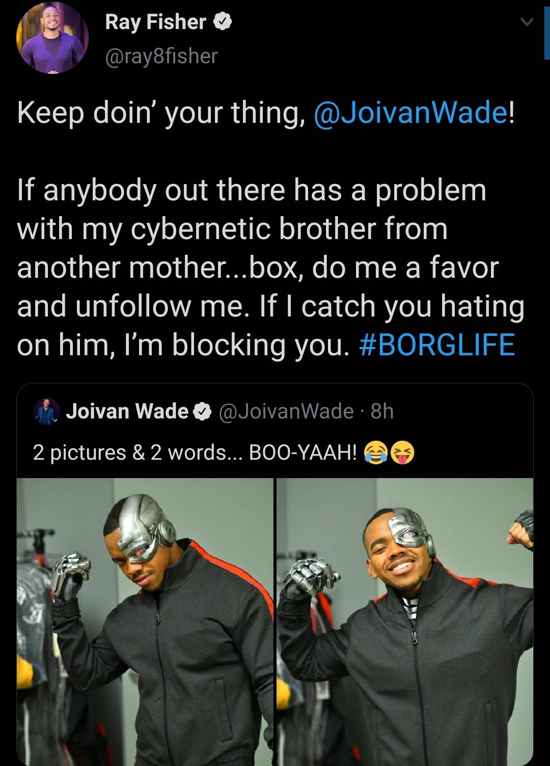 OTHER: Cyborg supports Cyborg. | Scrolller