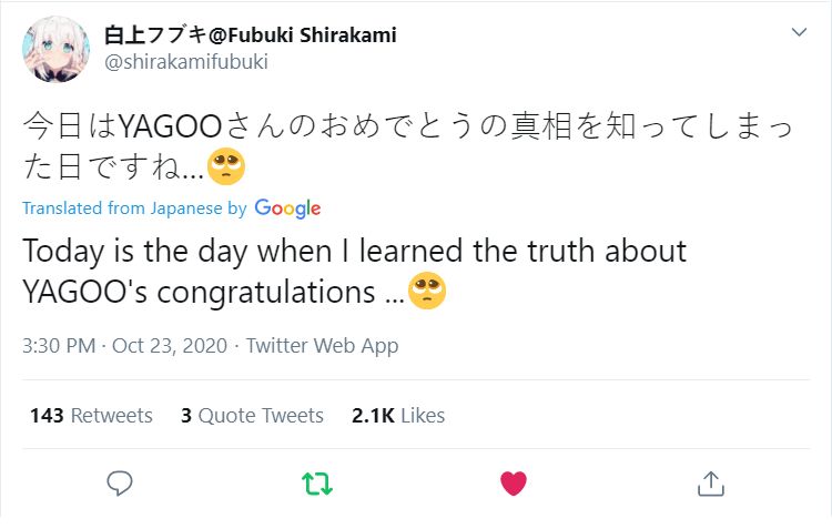 Our Friend finally learned the truth about Yagoo Congratulation Bot | Scrolller