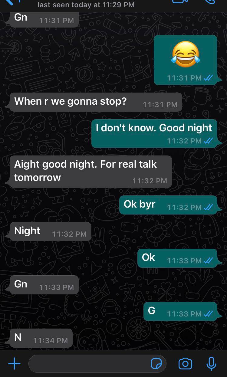 Our late night conversations | Scrolller