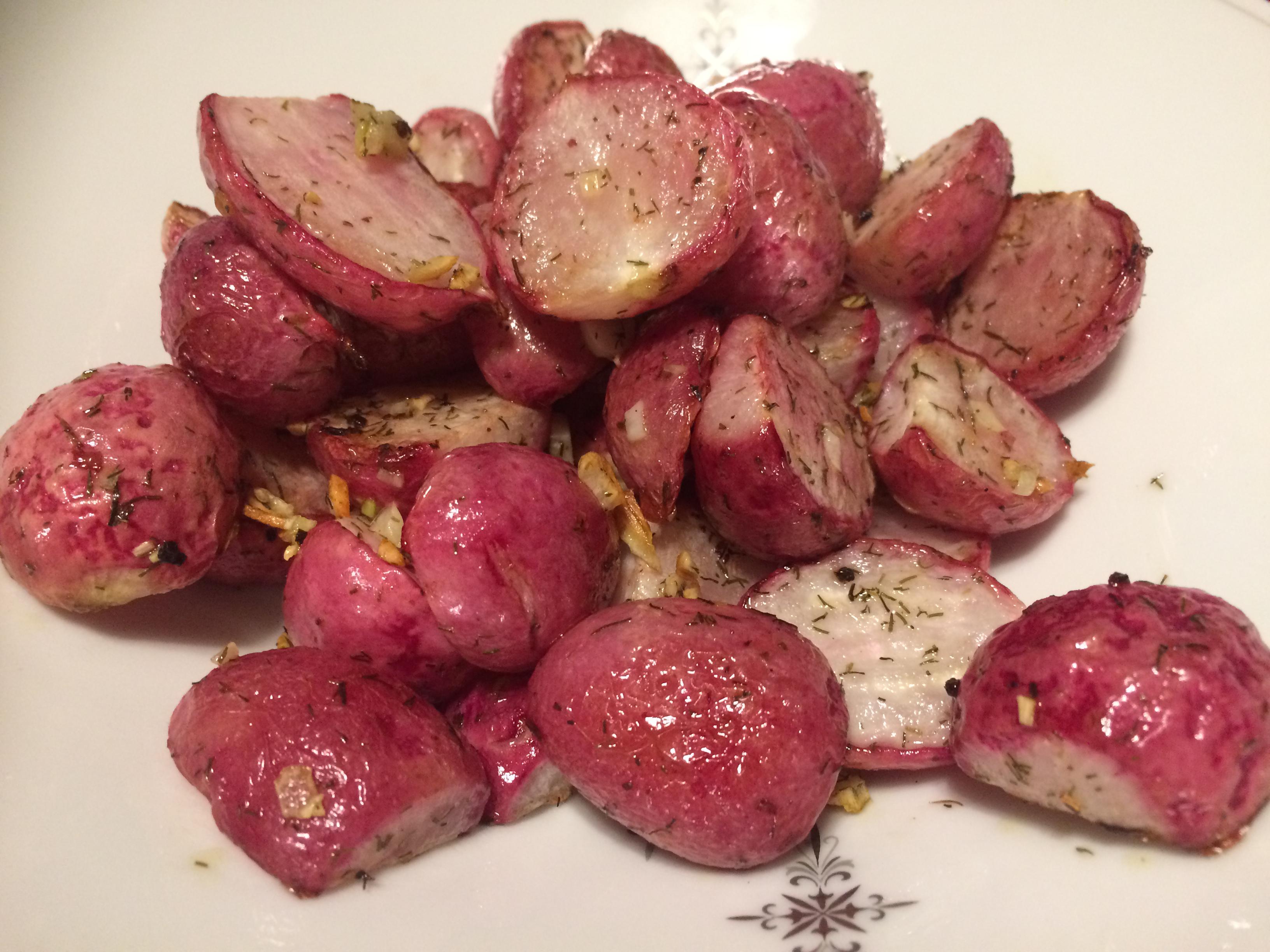 Oven Roasted Garlic Radishes | Scrolller