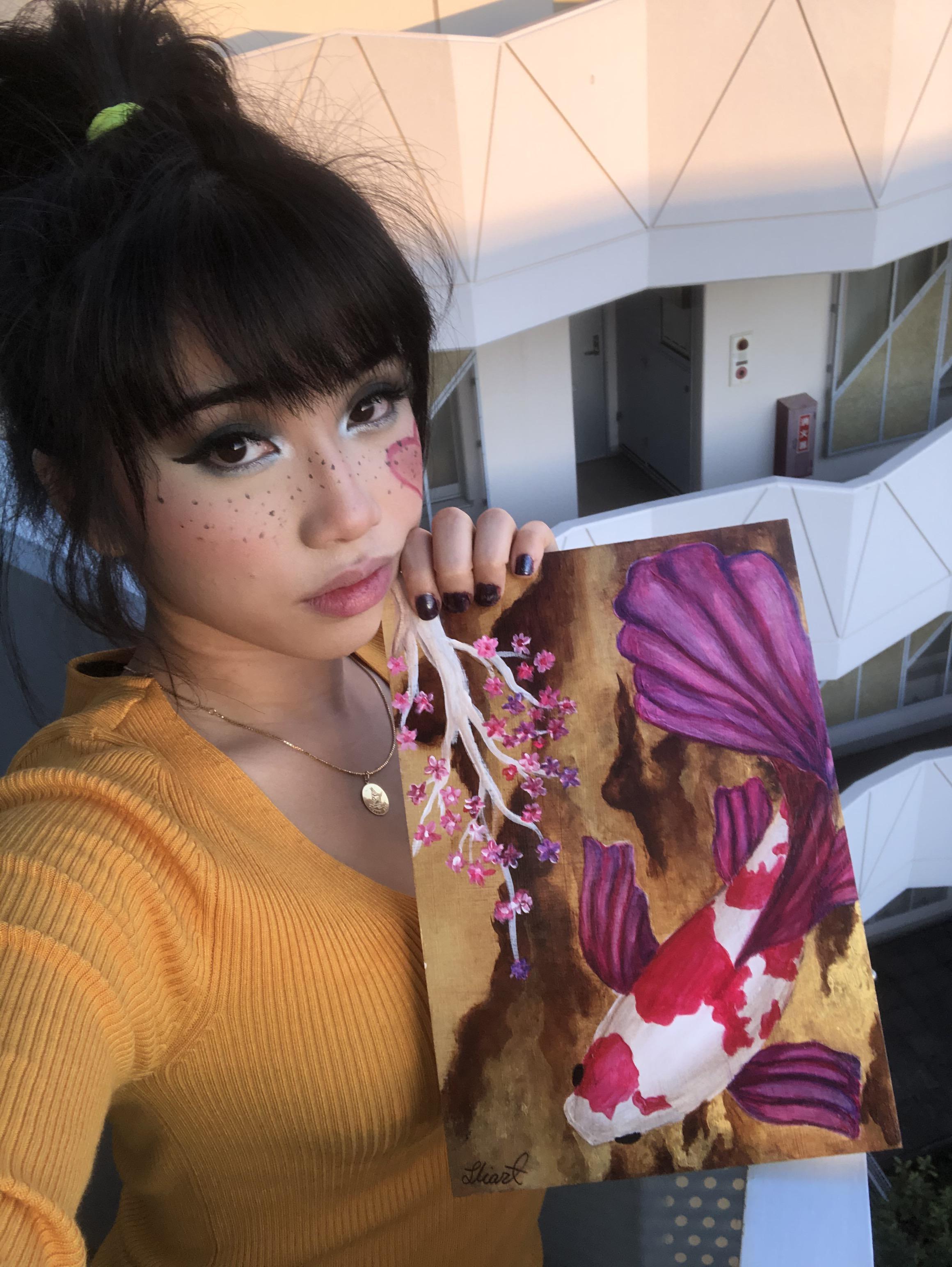 Painted a koi fish!! Id love to find him a home 😍 | Scrolller