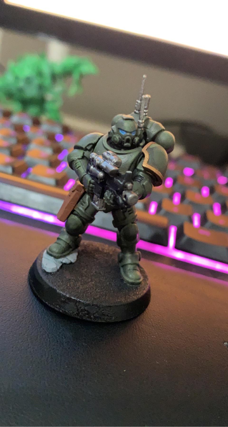 Painted my first Space Marine! | Scrolller