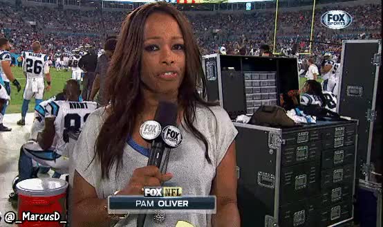 Pam Oliver pushes the police officer away | Scrolller