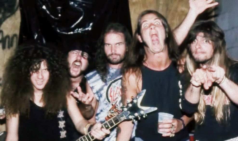 Pantera with Kerry King, circa 1989. | Scrolller
