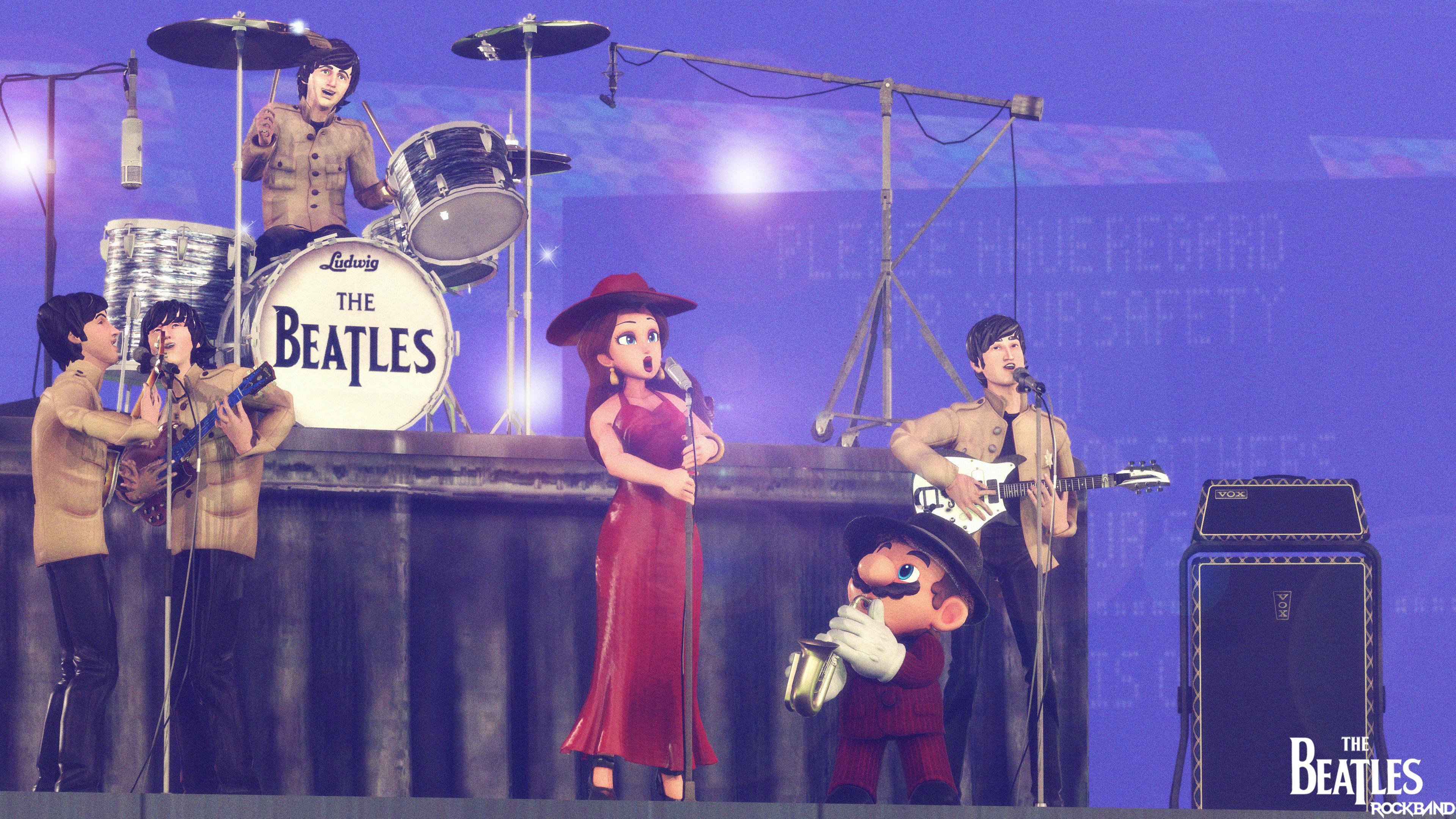 Pauline from Super Mario Odyssey with The Beatles | Scrolller