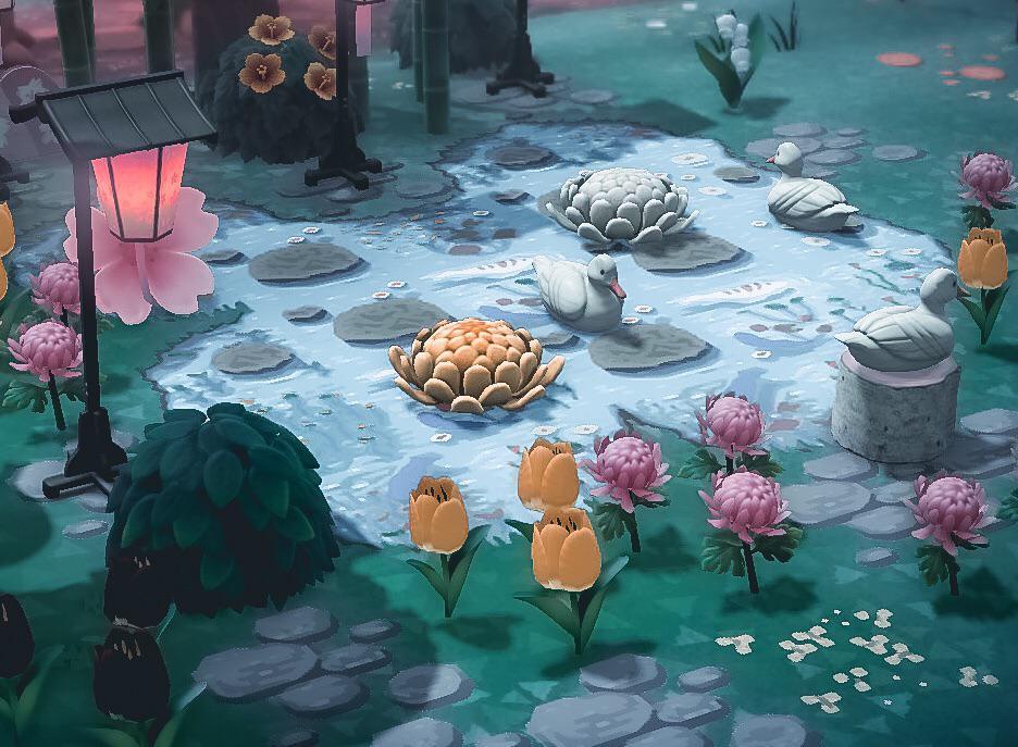 Peaceful moonlit duck pond | Scrolller