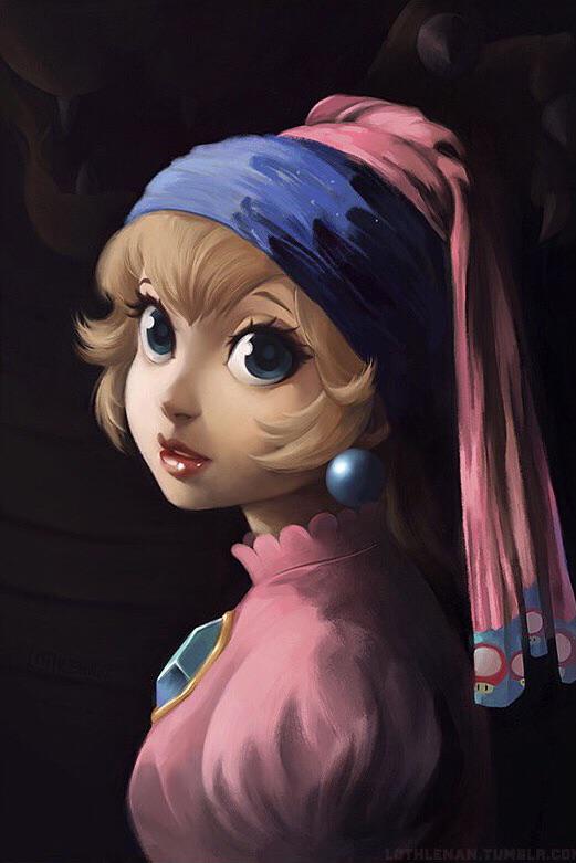 Peach With A Pearl Earring, Andrea Tamme, Digital, 2017 | Scrolller