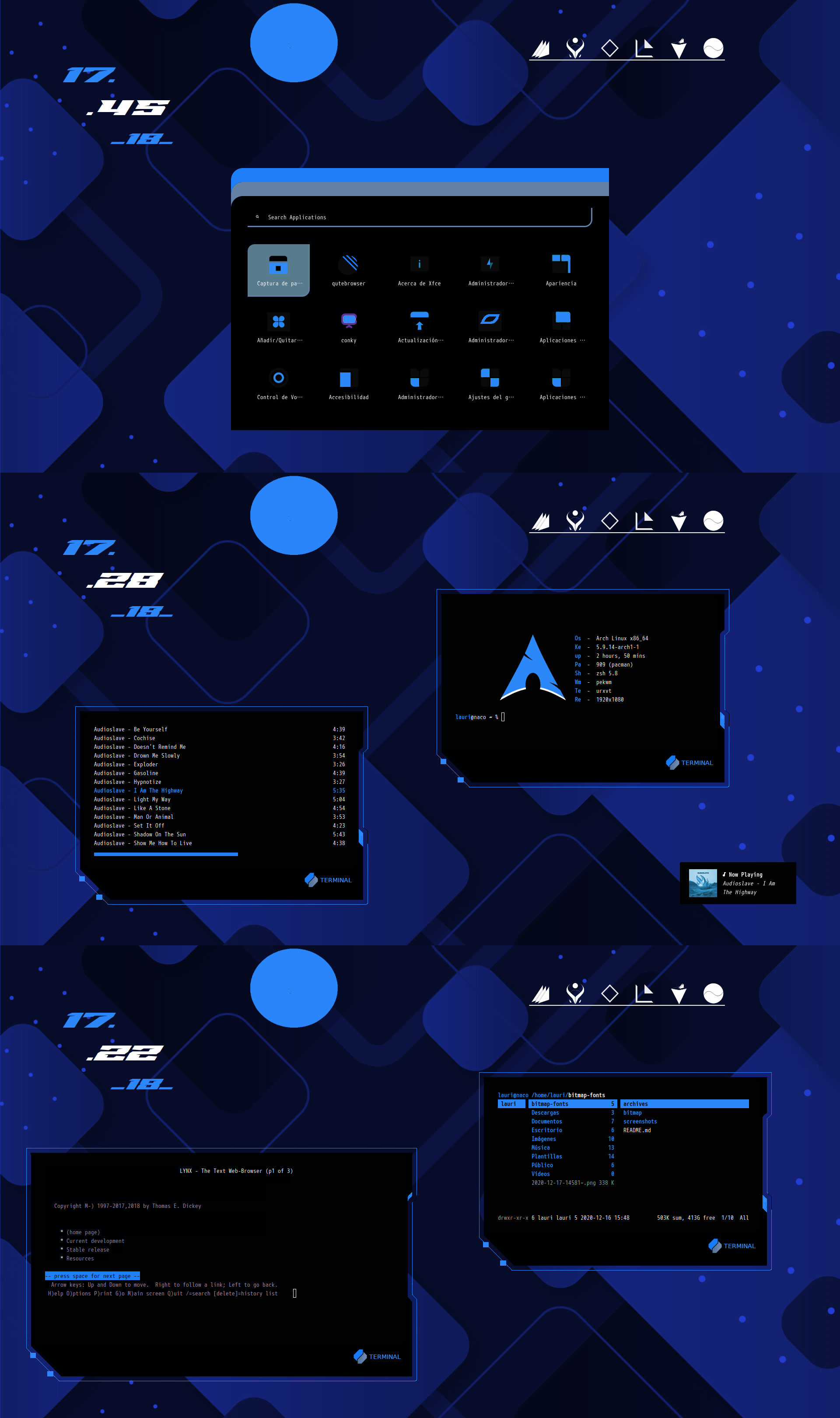 [Pekwm] Windows ……. terminals …… .. | Scrolller