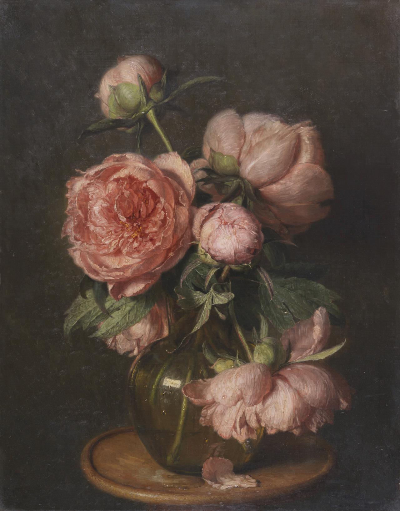 Peonies, Eduard von Grützner, 1902, [1280 x 1634] | Scrolller