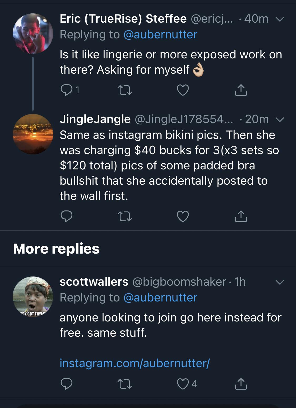 People aren’t happy with her OnlyFans judging from twitter | Scrolller