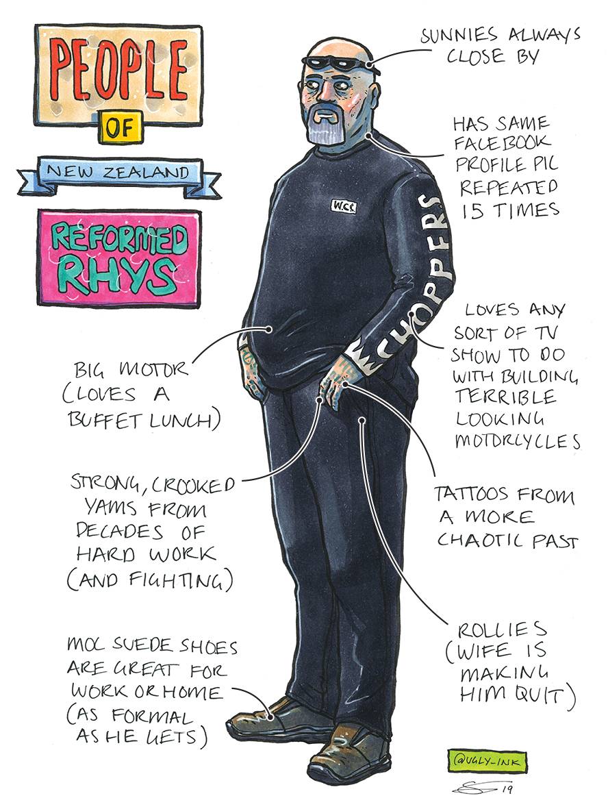 People of New Zealand: Reformed Rhys | Scrolller