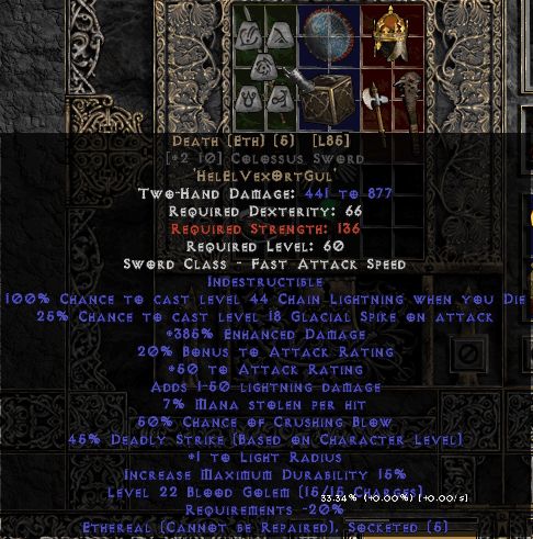 perfect death colossus sword for trade | Scrolller
