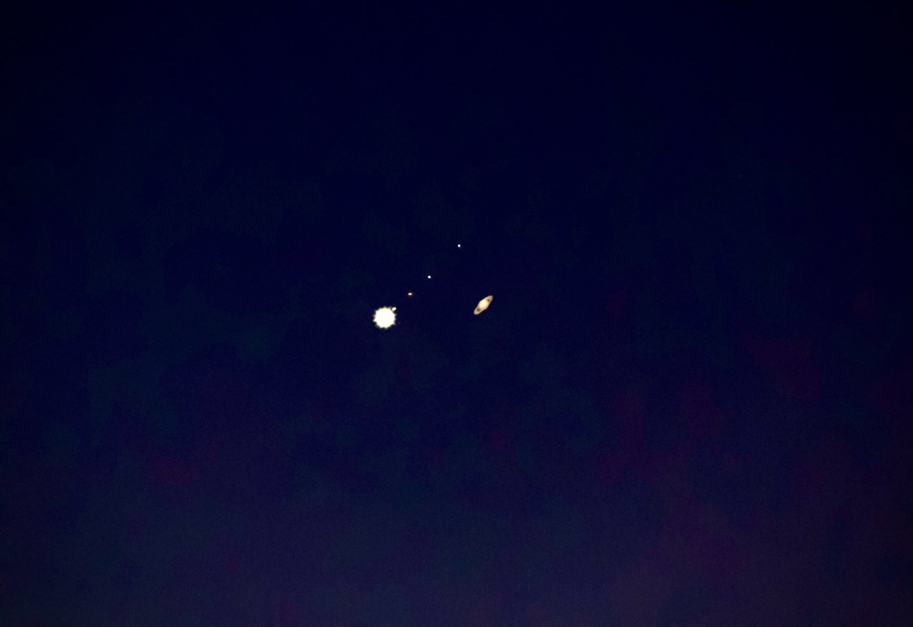 Photo of the great conjunction 2020 by sajal chakraborty. | Scrolller