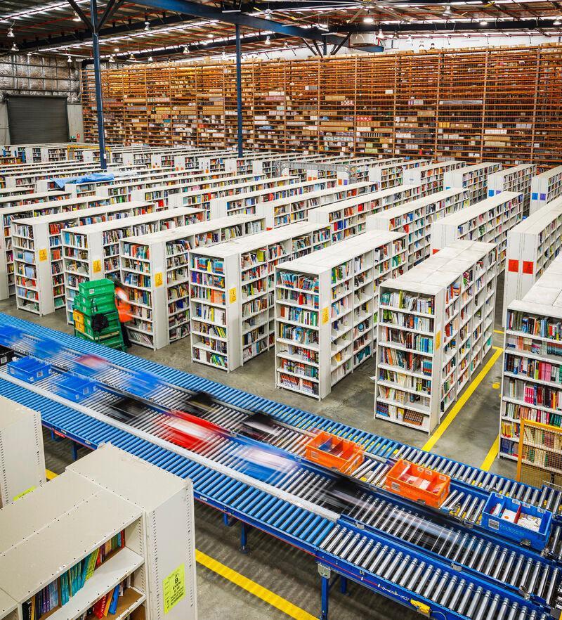 (Photo via LinkedIn) Booktopia bookstore’s warehouse in Sydney, Australia. | Scrolller