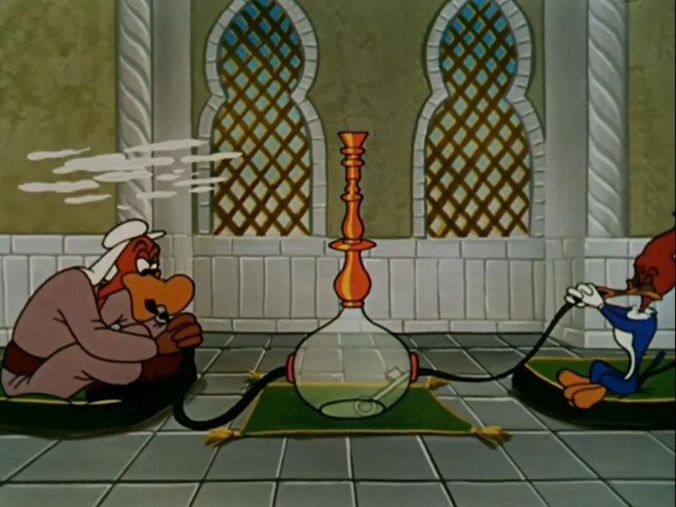 Pica Pau fumando um narguile fodase | Scrolller