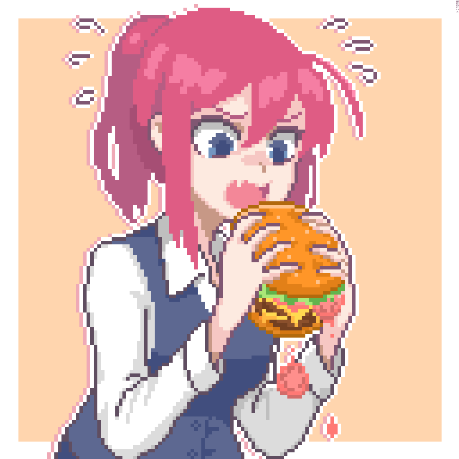Pixel Art Burger [Original] | Scrolller
