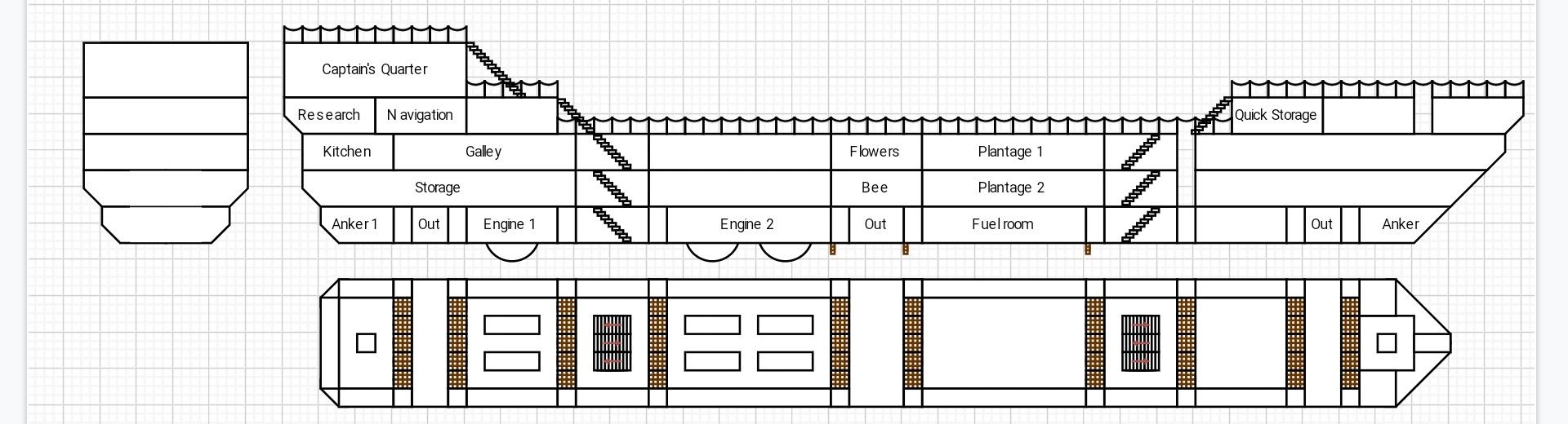 Planning out the man o' war. | Scrolller