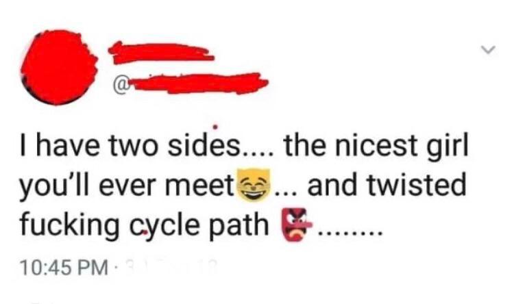 Please look out for the cycle paths!! | Scrolller