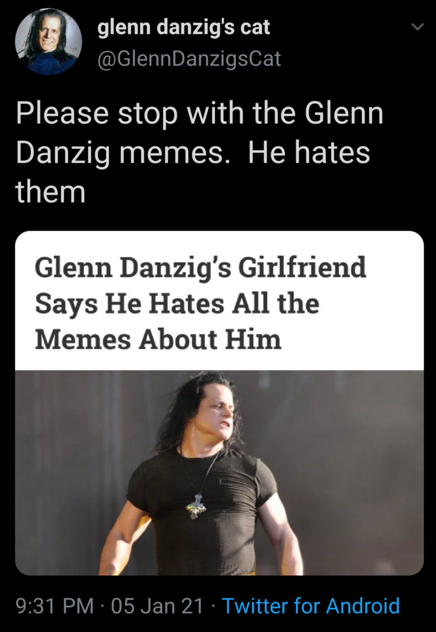 Please stop with the Glenn Danzig memes | Scrolller