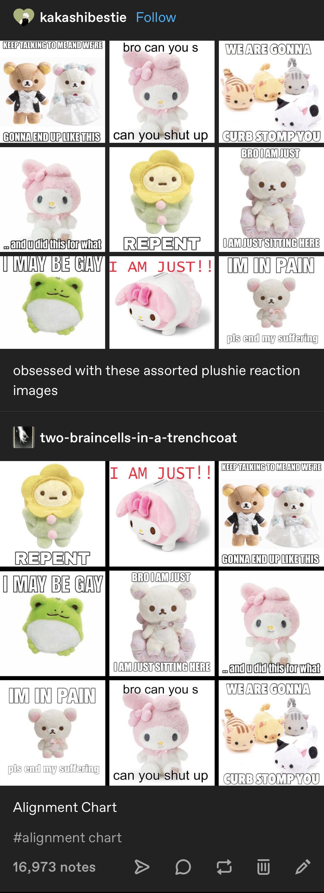 Plushie Alignment Chart Scrolller 