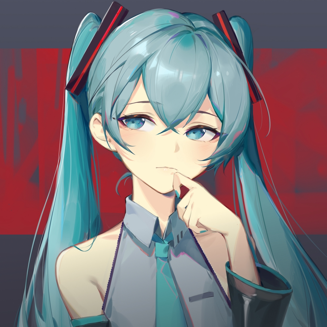 Pondering Miku | Scrolller