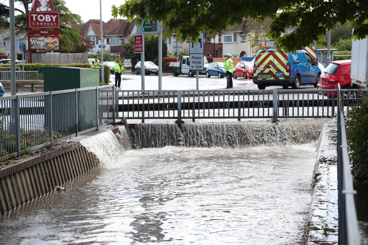 Poole had a water pipe burst and the underpasses looked pretty great! | Scrolller